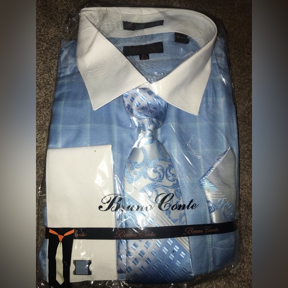 Bruno Conte | Shirts | Bruno Conte Brand New With Tag Dress Shirt Size ...